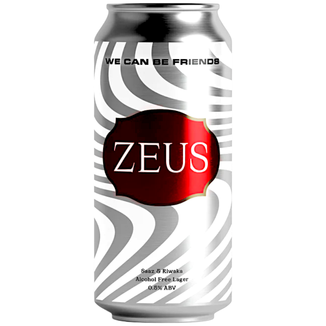 We Can Be Friends Zeus Lager Alcohol Free Lager 440ml (0.5%) – indiebeer