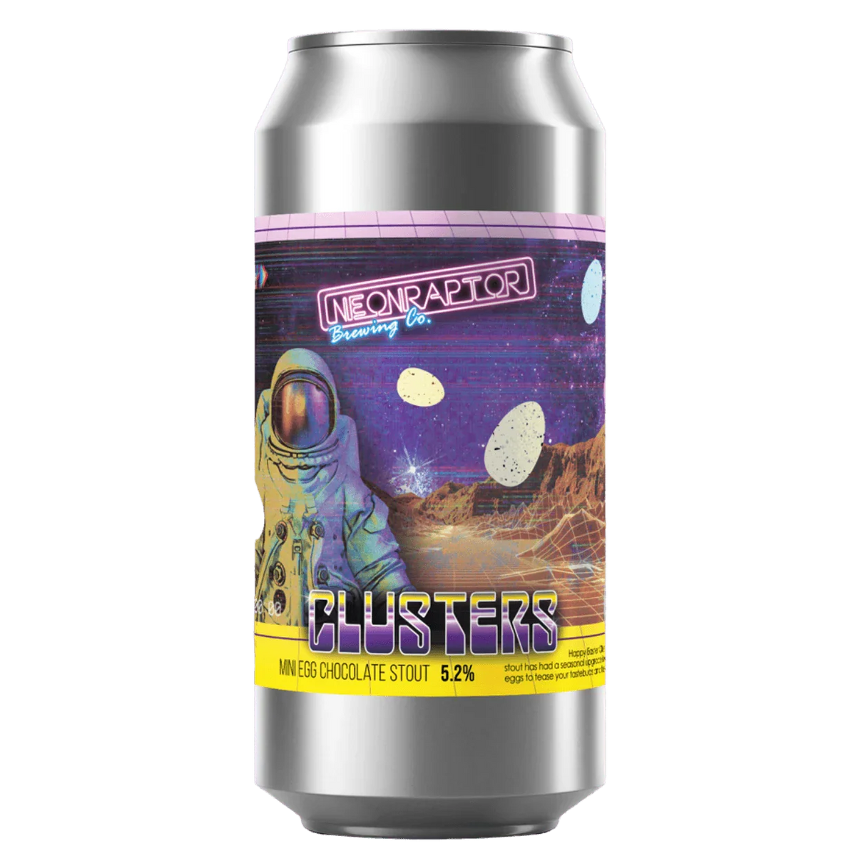 Neon Raptor Clusters Mini Egg Chocolate Stout 440ml (5.2%) – indiebeer