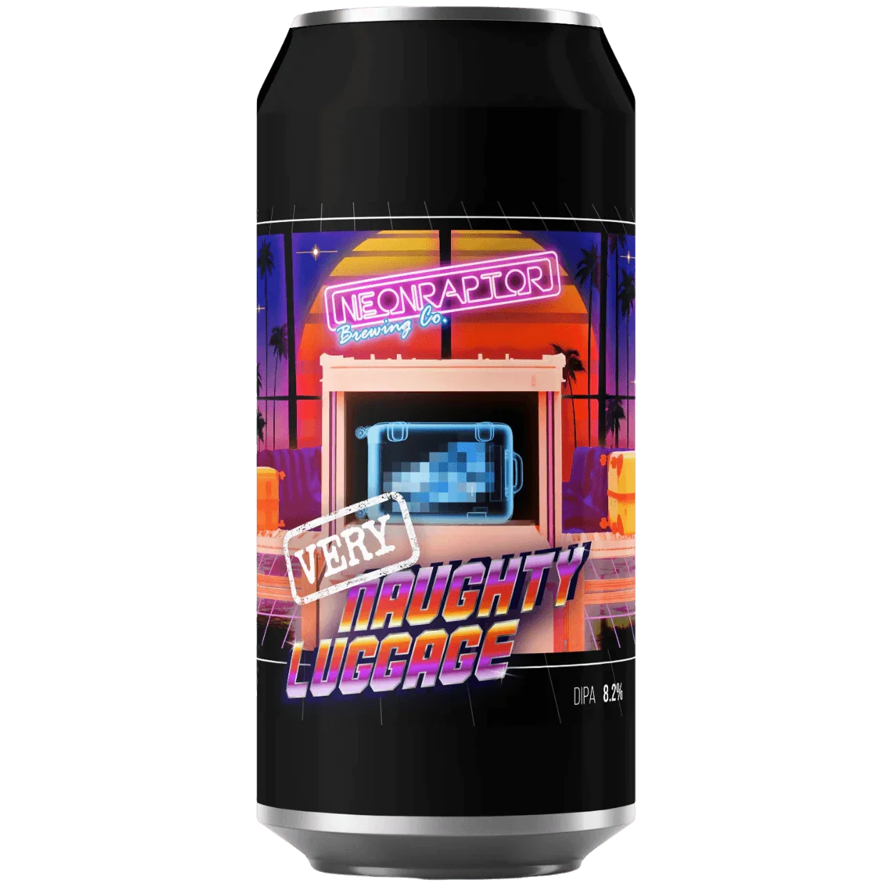 Neon Raptor Very Naughty Luggage Double IPA 440ml (8.2%) – indiebeer